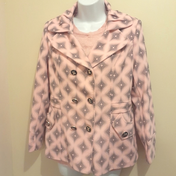 Jackets & Coats | 3 For 25 Pink Diamond Patterned Jacket Approx Size Ml ...